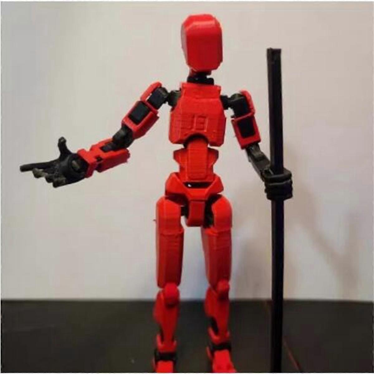 Robot Action Figure, 3D Printed with Full Articulation for Stop Motion ...