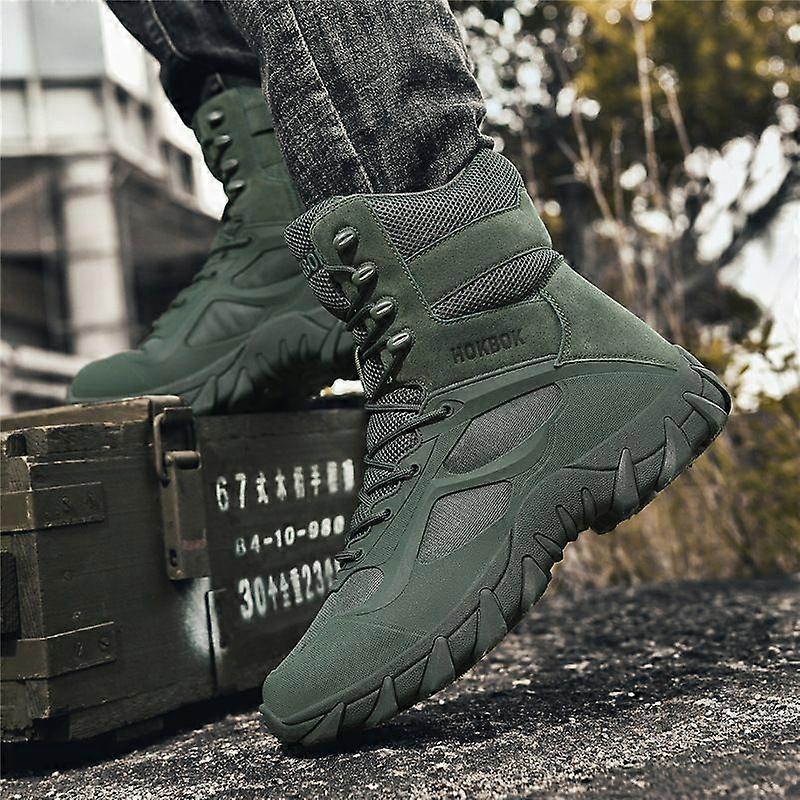 Men's Large Size High Top Snow Boots Tactical Boots Hiking Shoes ...
