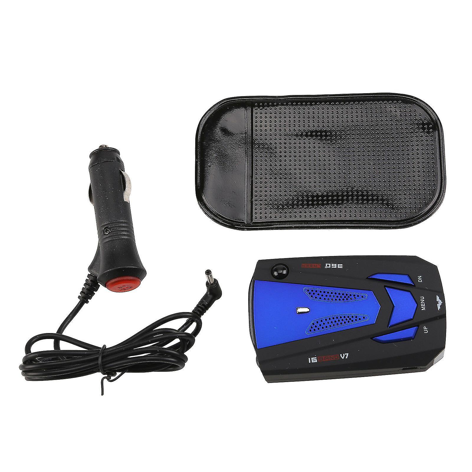 Car Speed Radar Detector 360 Degrees 16 Band V7 Police Safe Voice Alert ...