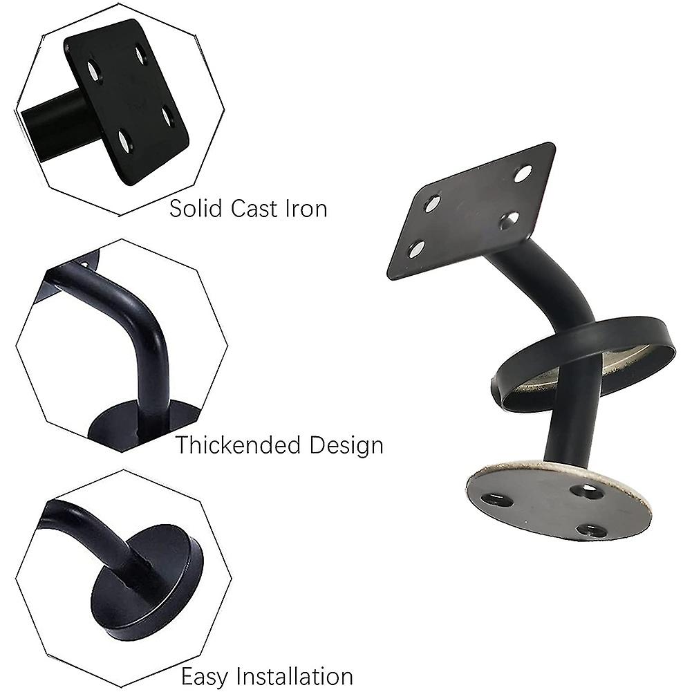 6 Pcs Stainless Steel Stair Handrail Bracket, Heavy Duty Stair Rail ...