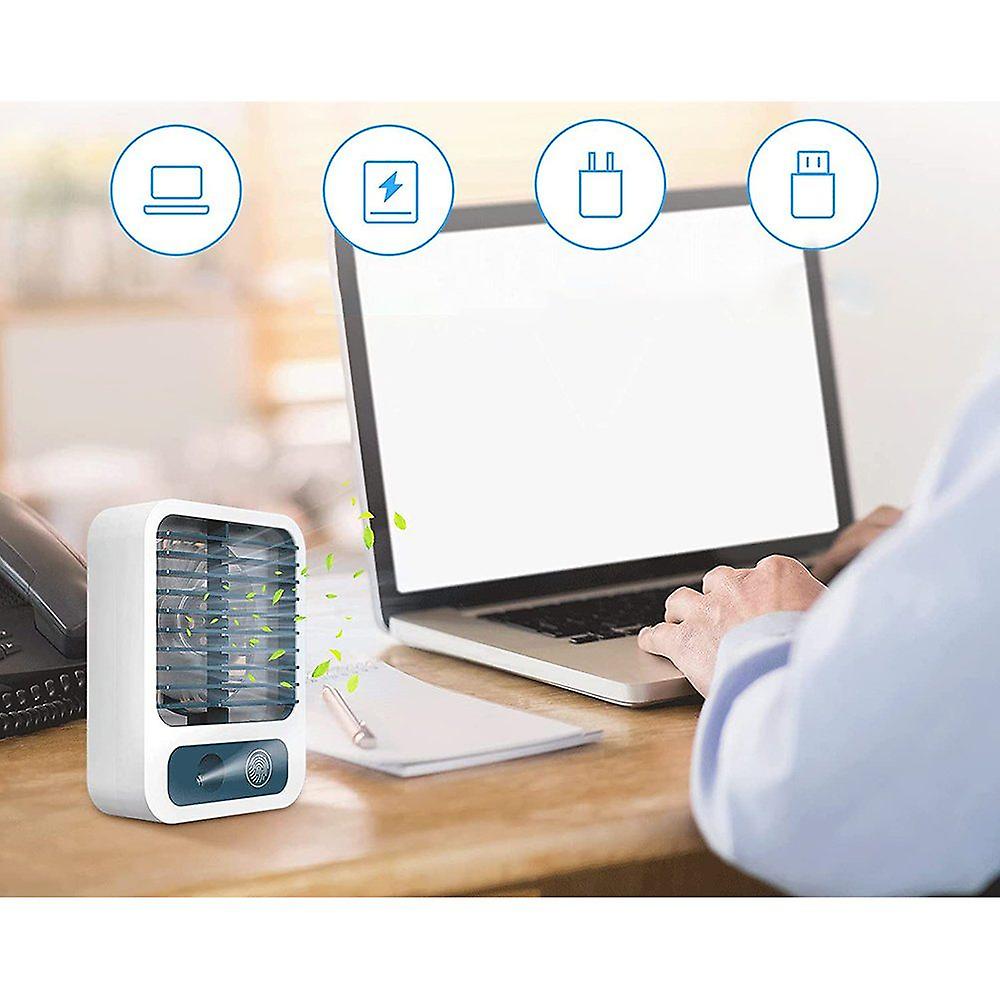 Table Fan Mini Desktop Fan Mist Fan With Water Tank 3 Speed Usb ...