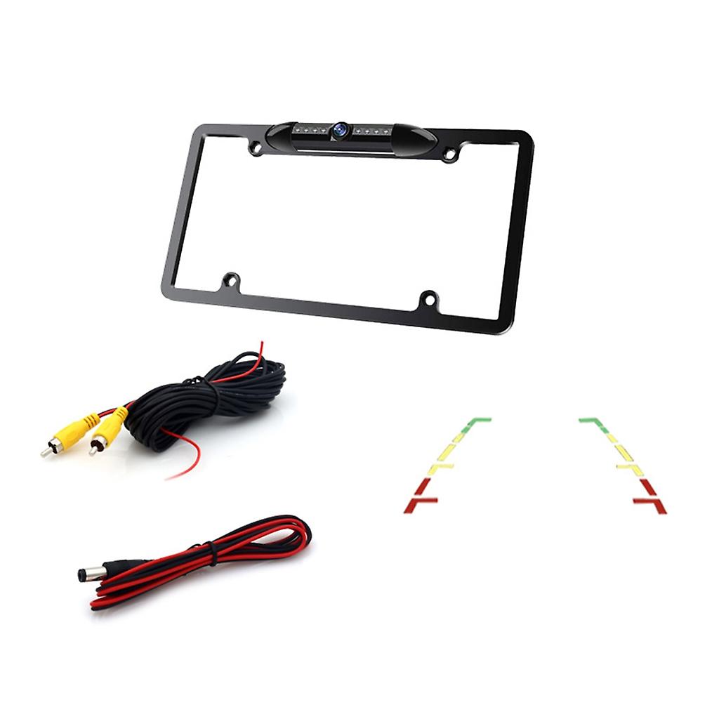 Night Vision Ir Rearview Monitor License Plate Frame Car Reverse Back ...