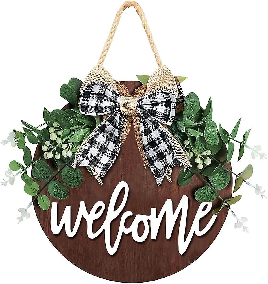 Welcome Sign For Front Door, Front Door Decor For Farmhouse Porch ...