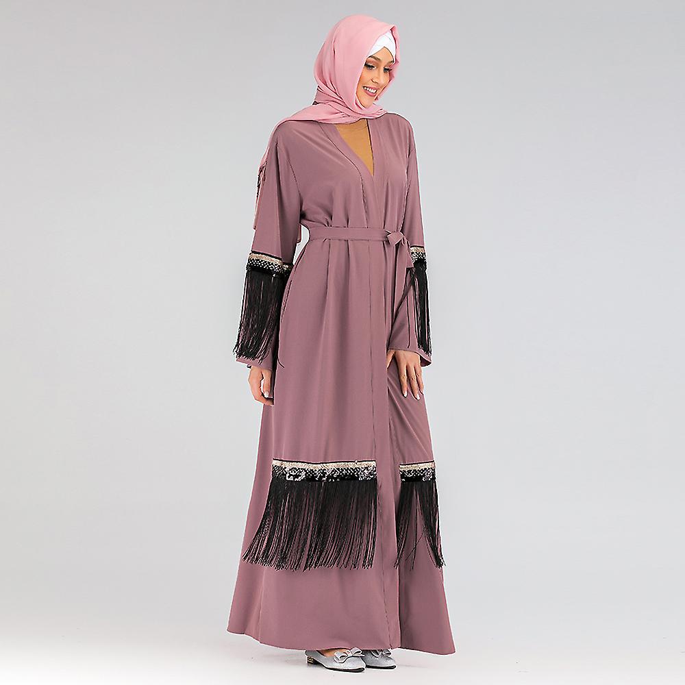 Dubai Abaya Kimono Turkish Islamic Clothing Muslim For Women Caftan ...
