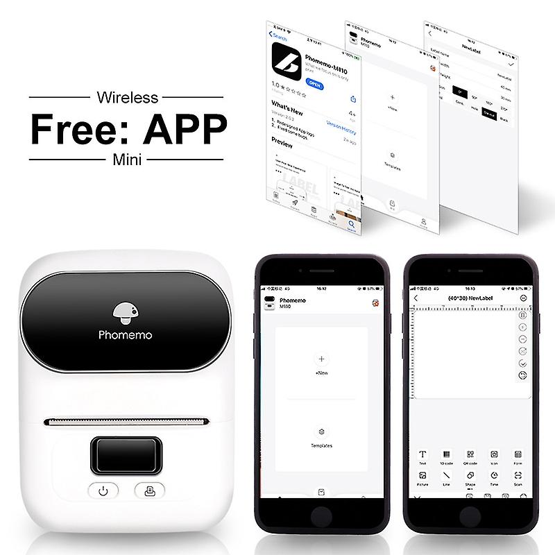 Phomemo M110 Home Handheld Mini Bluetooth Thermal Printer | Fruugo UK