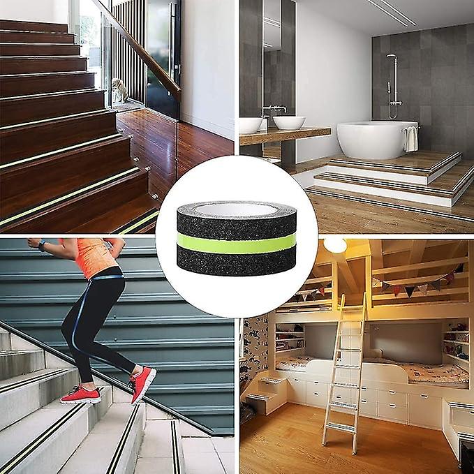 Non-slip adhesive tape with luminous film glows in the dark, safety ...
