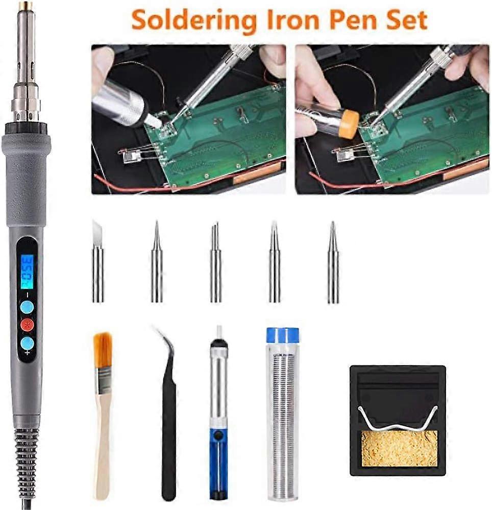 109pcs Wood Pyrography Tool Set Adjustable Temperature Wood Burning ...