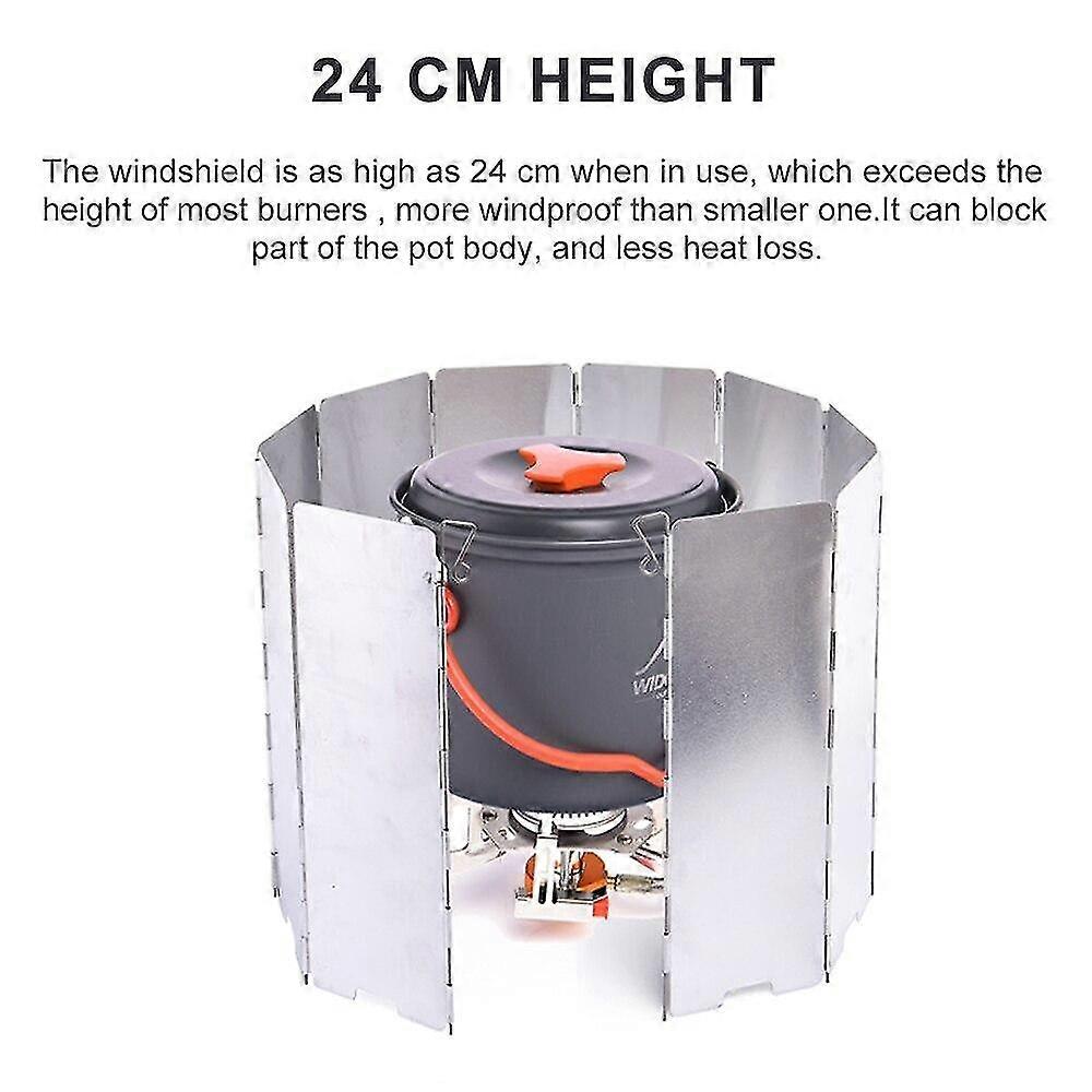 Portable Wind Shield For Gas Burner Folding Outdoor Picnic BBQ Gas ...