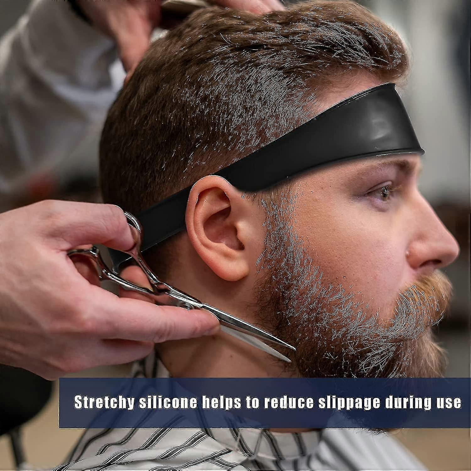 Fading Guide And Curved Silicone Band Haircut, Hair Trimming Guide Easy ...