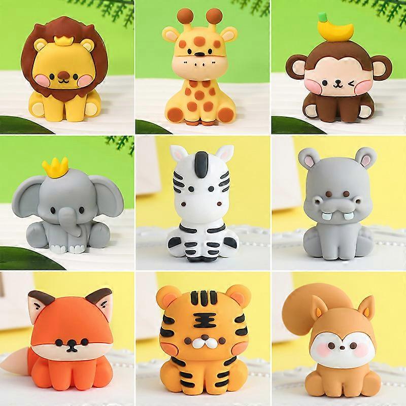 1pc, 3D Cute Animal Theme Cake Topper Woodland Jungle Safari Lion ...