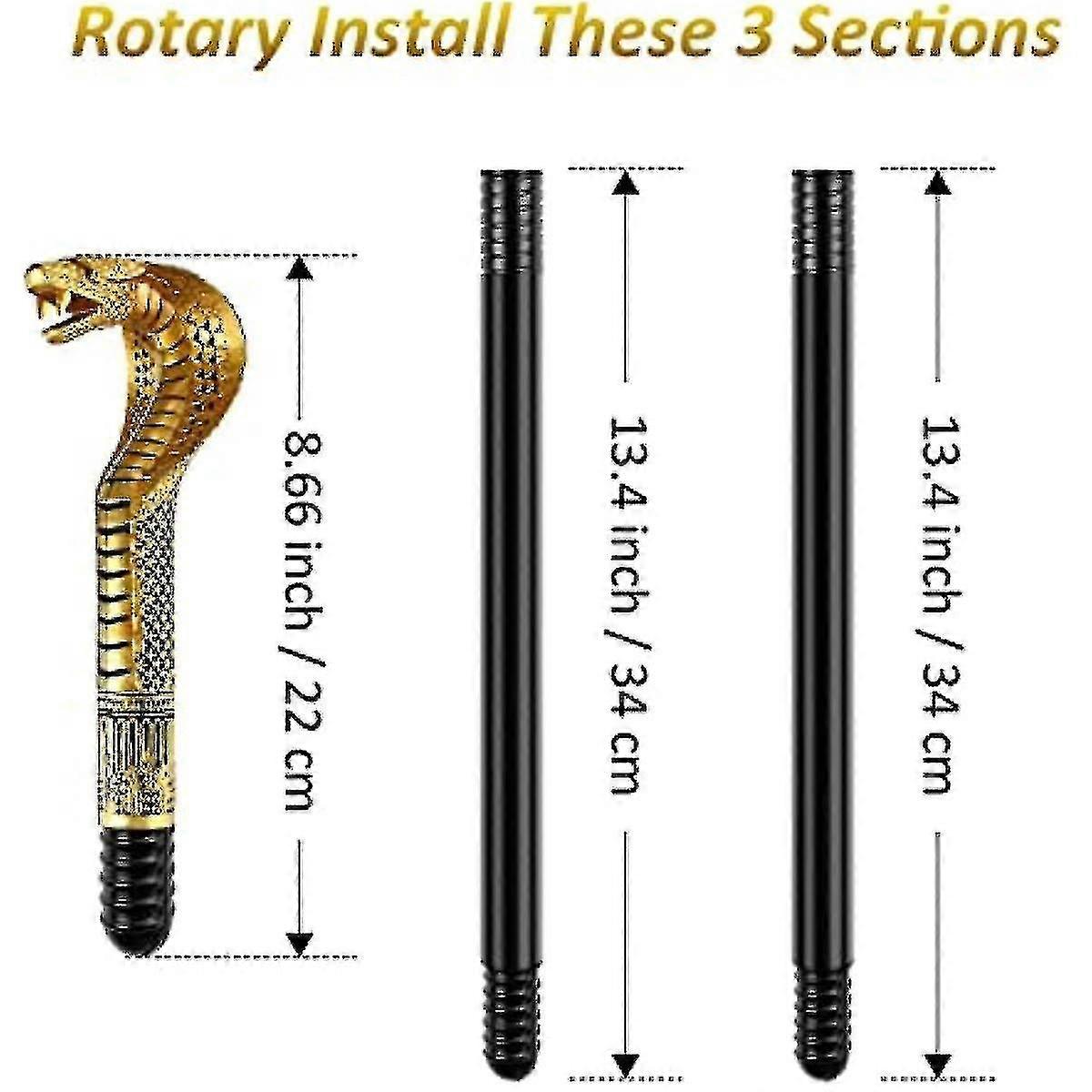 Egyptian Cobra Staff Snake Staff Walking Stick Cane Cobra Pimp Cane ...