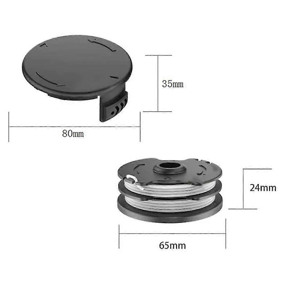 For Parkside Lawn Mower 2 Spool + Grass Trimmer Spool Cap, TLP-01 / TLP ...