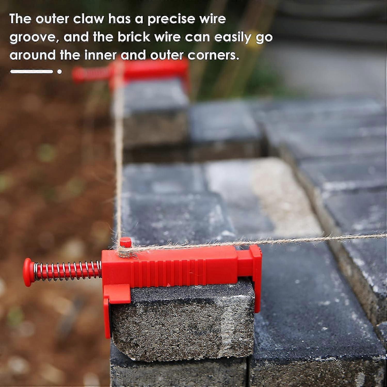 2024 New 2 Pcs Brick Line Clips, Wire Drawer Bricklaying Tools, Brick ...