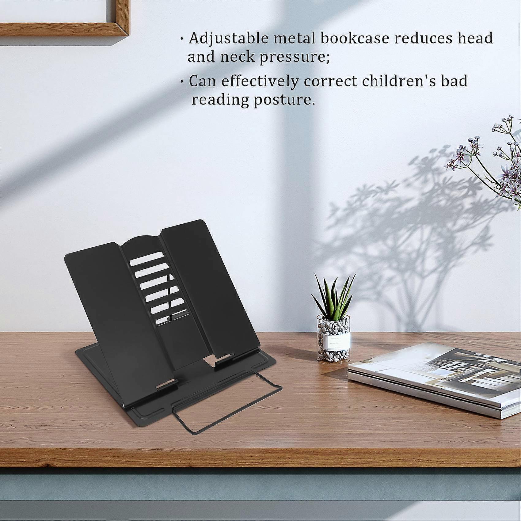Desk Book Stand Metal Reading Rest Book Holder Angle Adjustable Stand ...