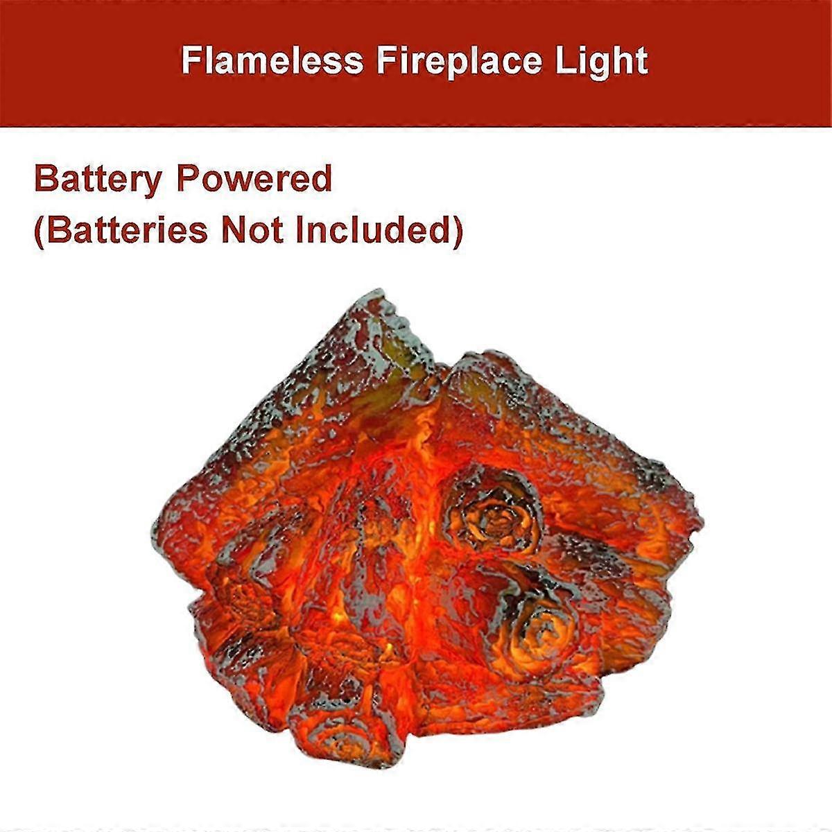 Led Artificial Fire Flame Light, Flameless Fireplace Light Led ...