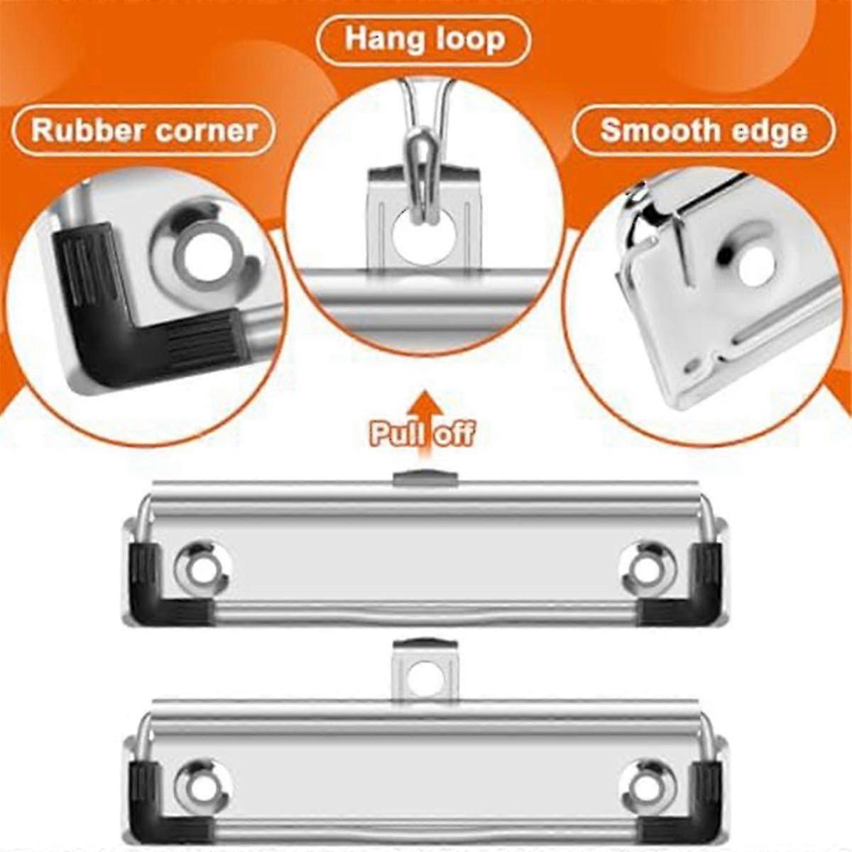 Pack Of 20 Clipboard Clips 12cm Fittable Metal Cardboard Clip Hooks For ...