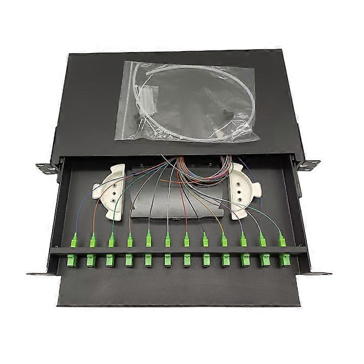 19 Inch 12cores Sc Apc Odf Pull Type Optical Fiber Distribution Frame ...