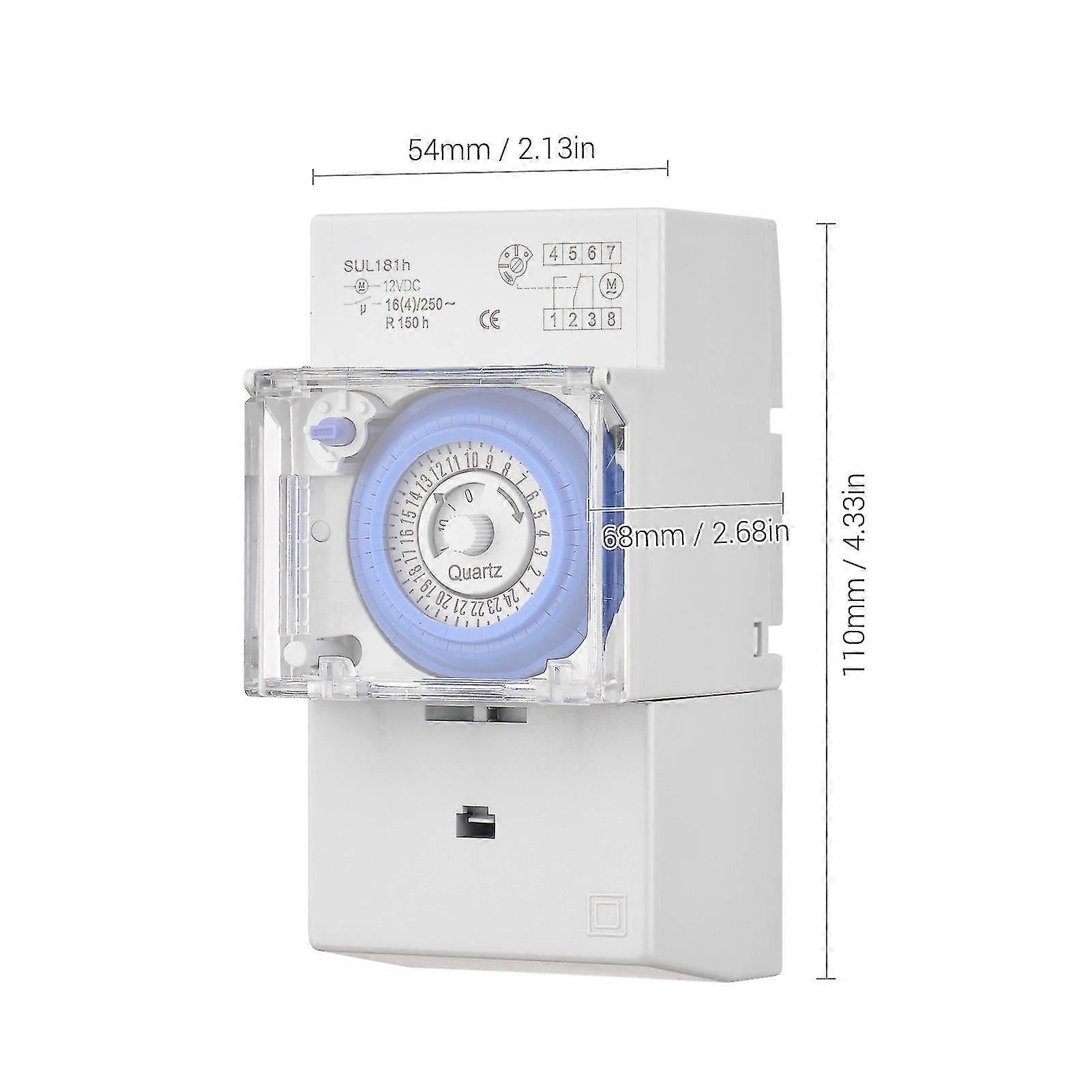Mechanical 24 Hours Timer Switch IP53 Rating Programmable Electrical ...