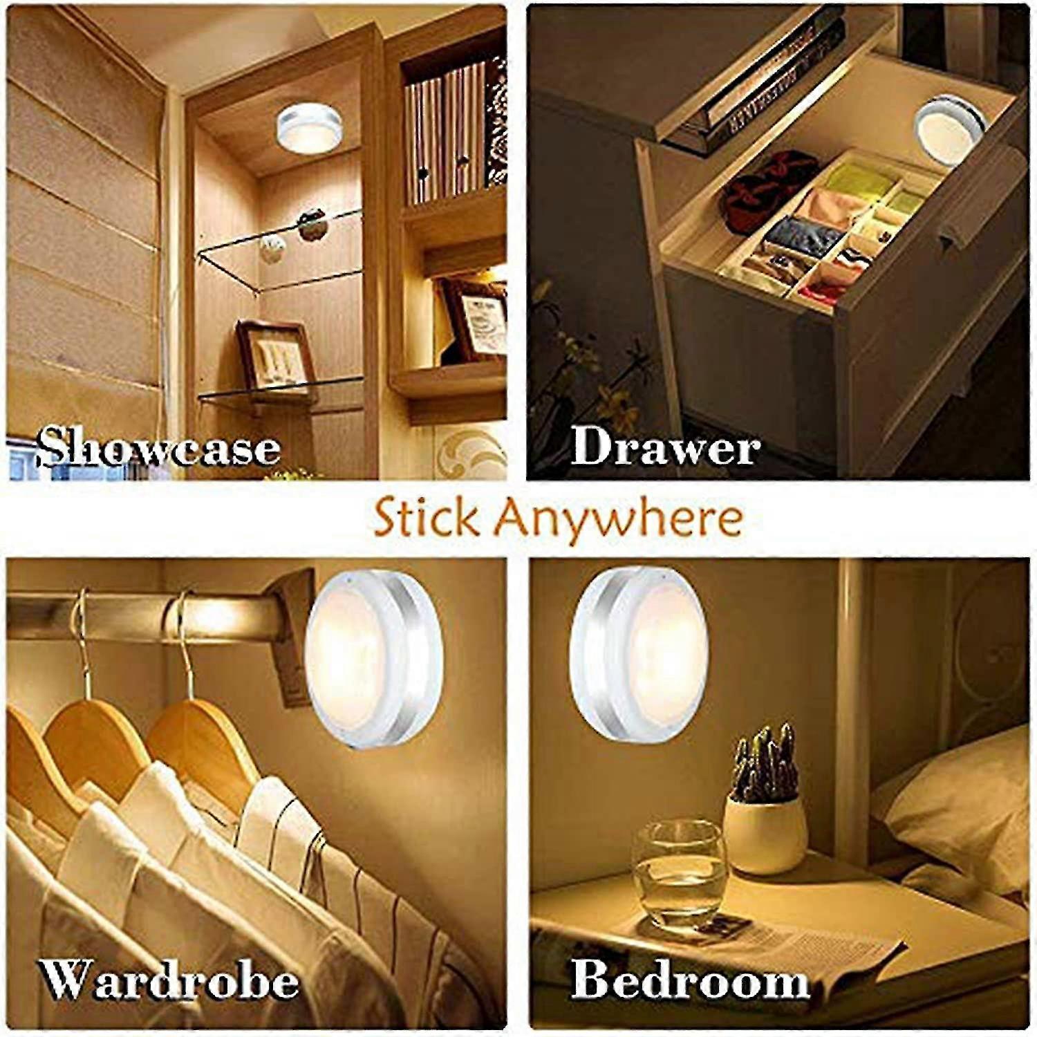 Puck Lights With Remote, Wireless Led Puck Lights Battery Operated, Led ...