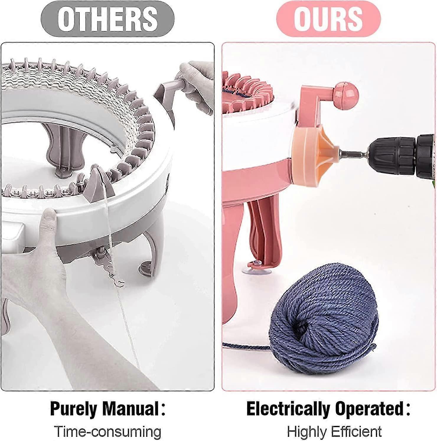 Knitting Machine Adapter For Drill, Crank Handle Adapter With Hex Steel ...