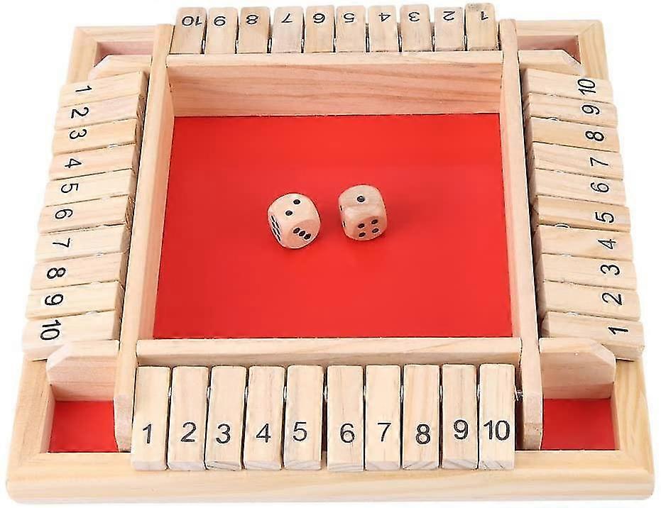 Shut The Box Educational Numeracy Skills Game Gift Wooden Number Board ...
