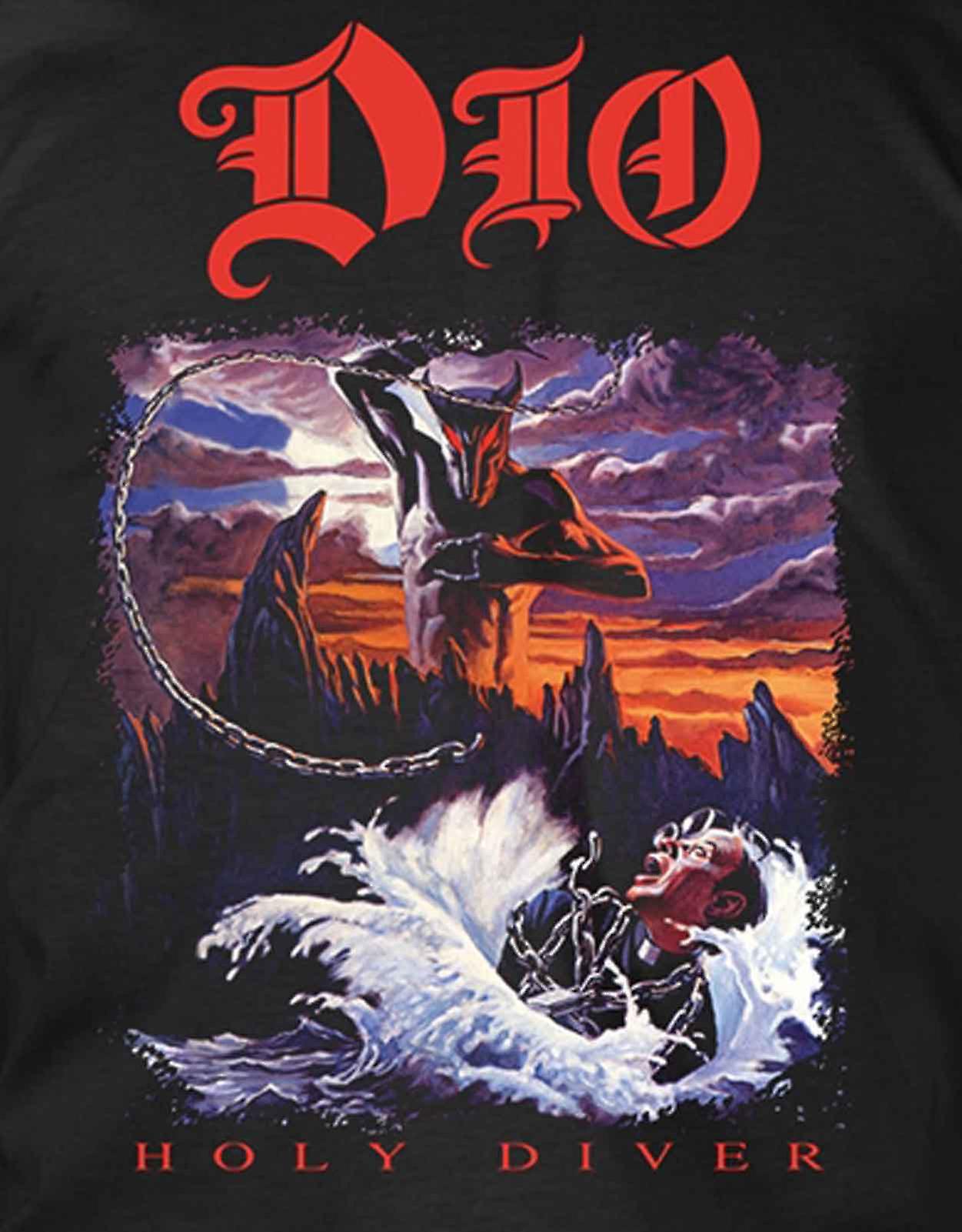 Dio T Shirt Holy Diver Band Logo new Official Mens Black | Fruugo US