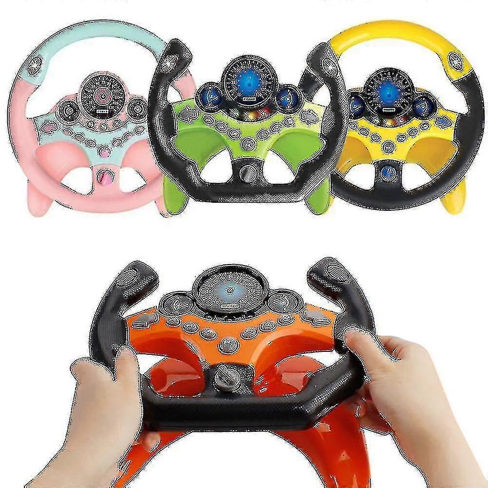 Electric Simulation Steering Wheel Toy With Light And Sound Educational ...
