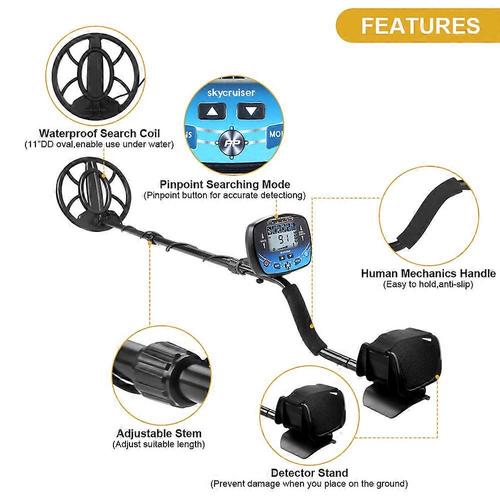 MD910B Metal Detector Underground Professional Depth 2.5m Search Finder ...