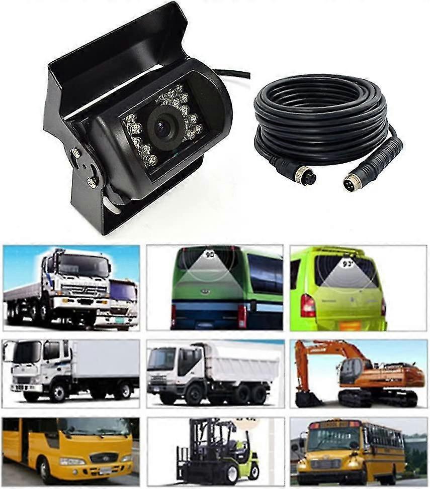 Rear Camera 12v-24v 4 Pin 18 Ir Leds Waterproof Night Vision 4 Pin ...