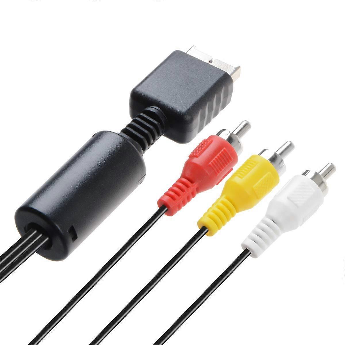 Audio Video RCA Cable - Game Console Component Accessories Connection AV Cable for PS1 PS2 PS3 ...