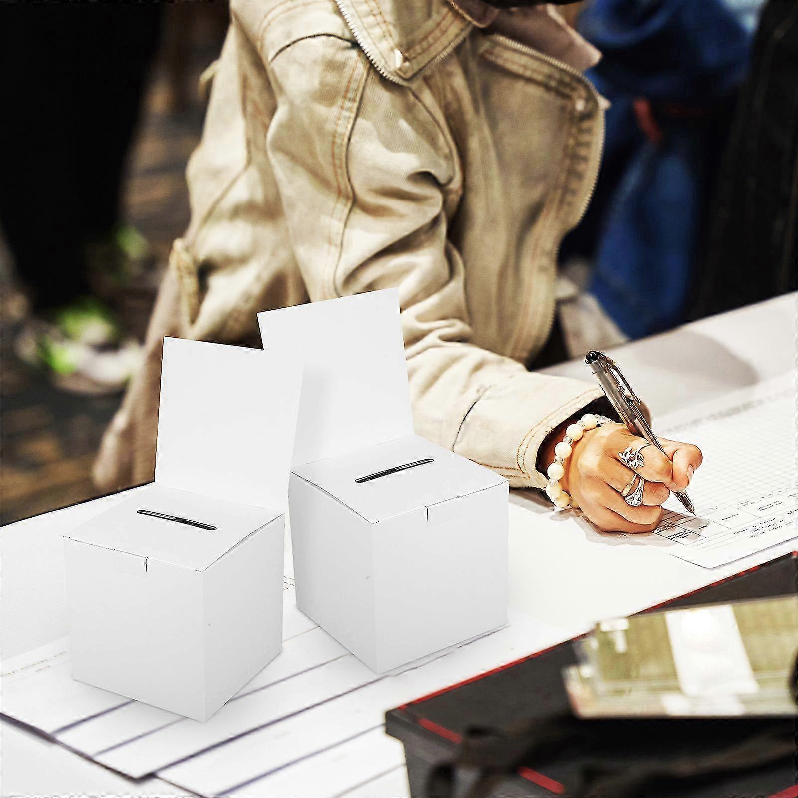 6 Pcs Raffle Boxes Voting Boxes Ballot Boxes Cardboard Boxes Storage ...