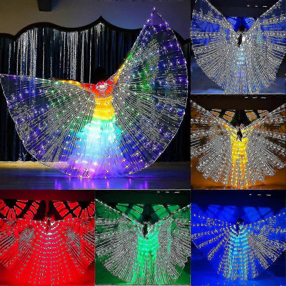 Rion Light Up Led Wings Glow Belly Dance Performance Led Angel Wings ...