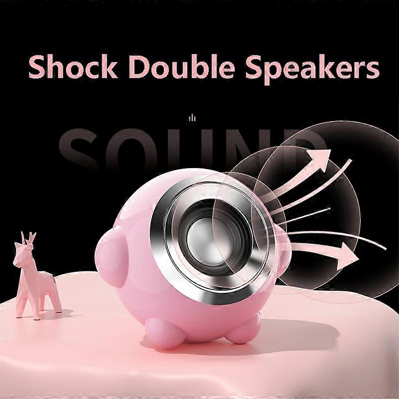 Pink Computer Speakers For PC Laptop Speakers USB 3.5mm Wired Music ...