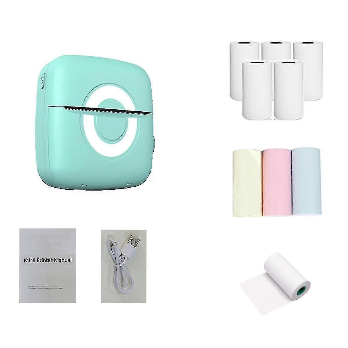 Mini Printer Sticker Thermal Printer, Bluetooth Portable Printer For ...