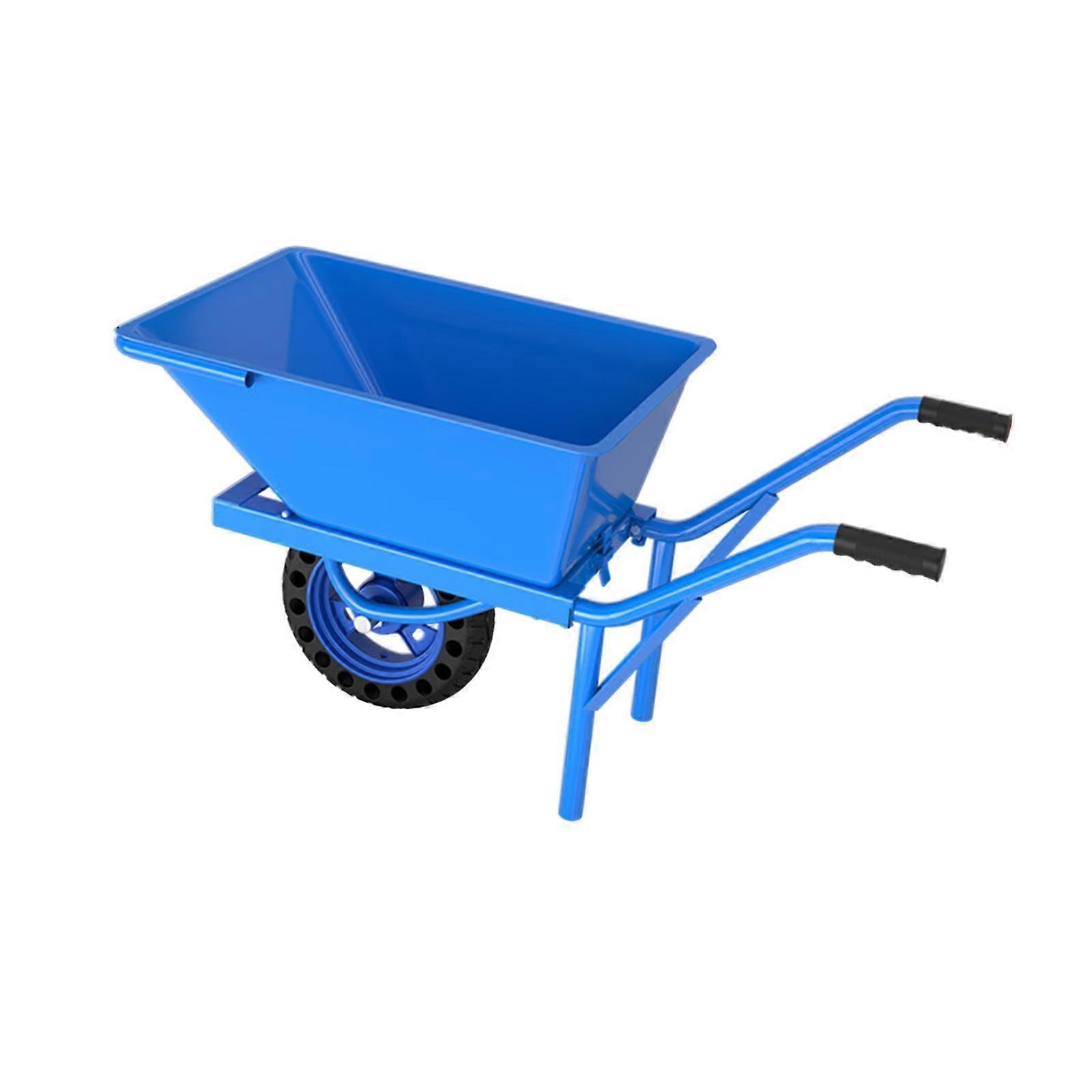 Garden Cart Trolley Hand Cart Large Wheelbarrow for Moving Soil, Plant ...