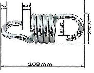 4" Heavy Duty Hammock Chair Spring Porch Swings Spring,punch Bag Spring ...