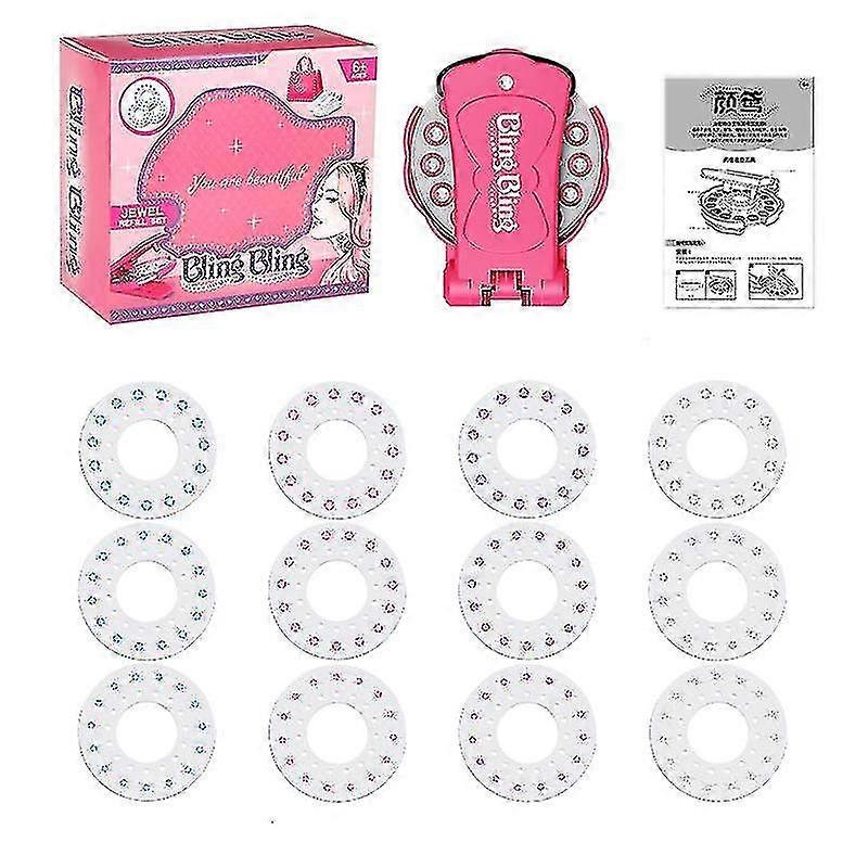 Shining Bling Diamond Hair Sparkle Stapler Machine Set Gems For Decor ...