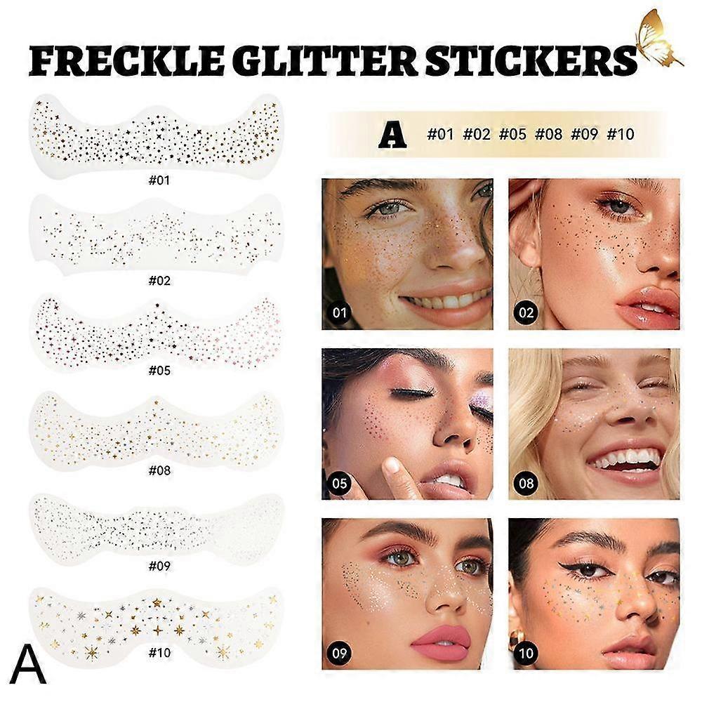 Freckles Sticker Set Freckles Temporary Tattoo Stickers For Women Face ...