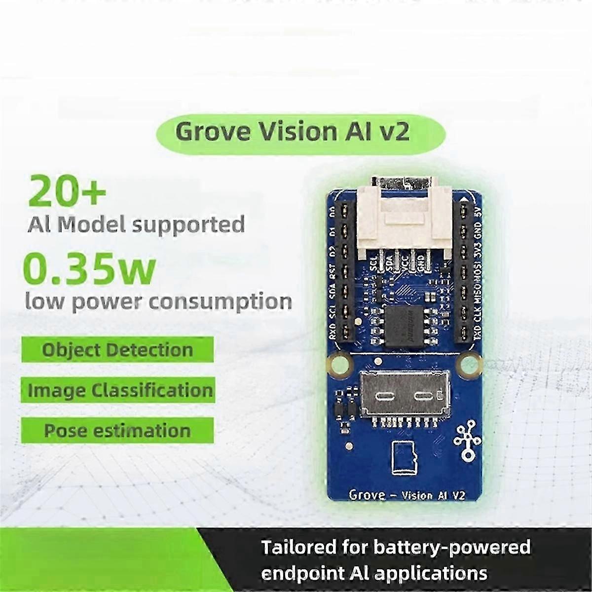 Grove Vision Ai Modülü V2 Modülü Arm M55 Ethos U55 Tensorflow Ve Pytorch Destekli Esp32c3