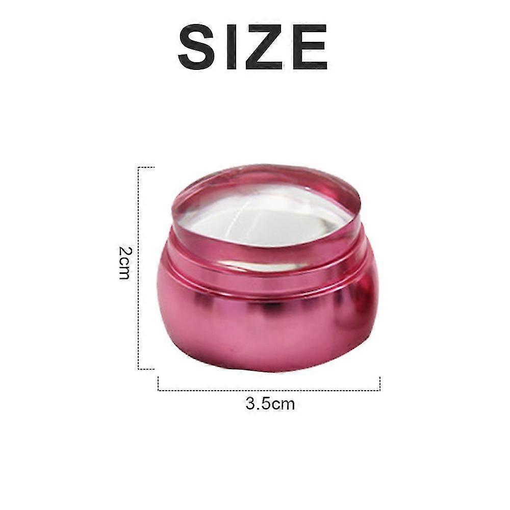 3 Sets French Style Tip Nail Stamper Kit Transparent Soft Stamper With ...