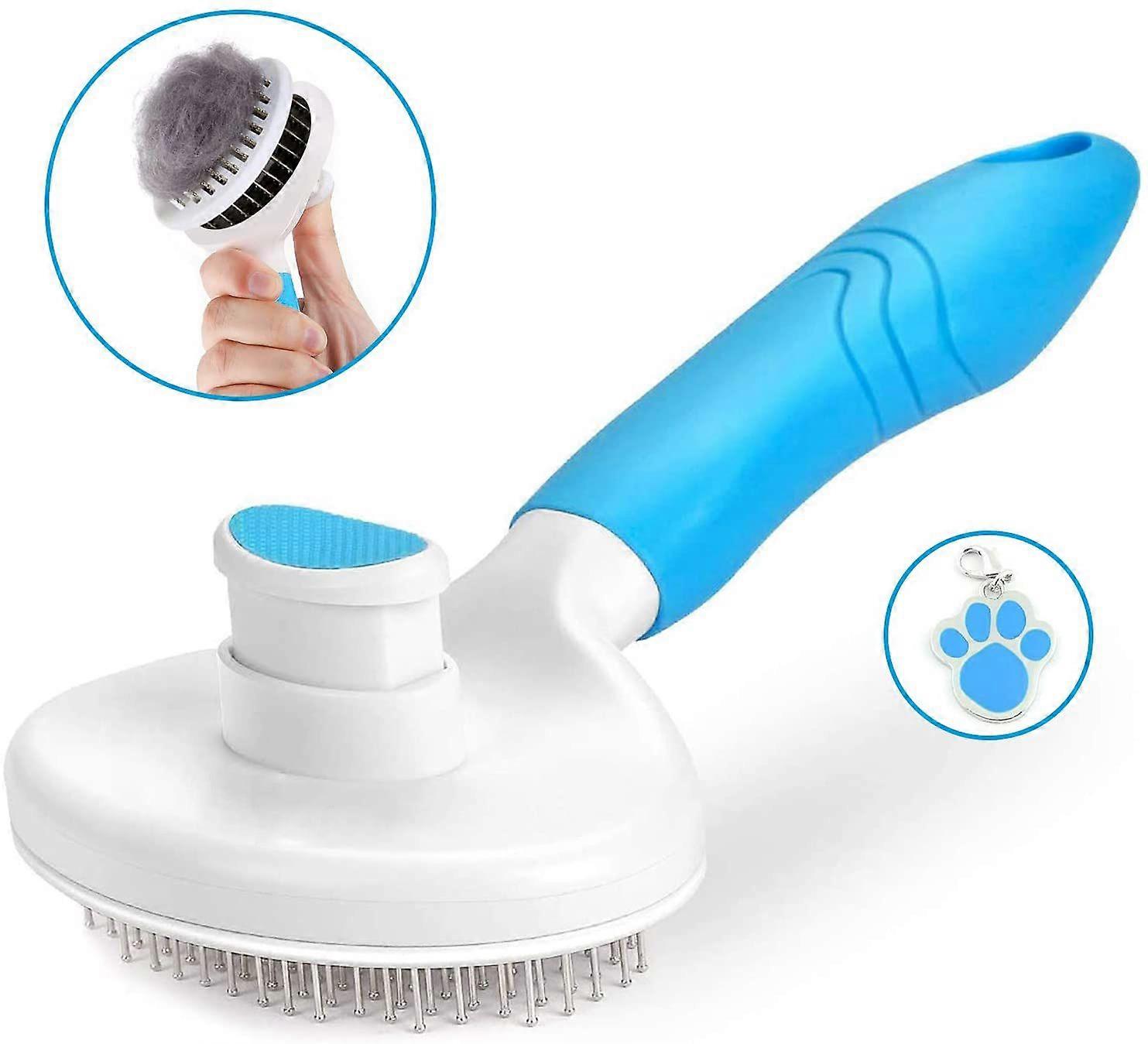 Cat Grooming Brush, Self Cleaning Slicker Brushes for Dogs Cats Pet ...