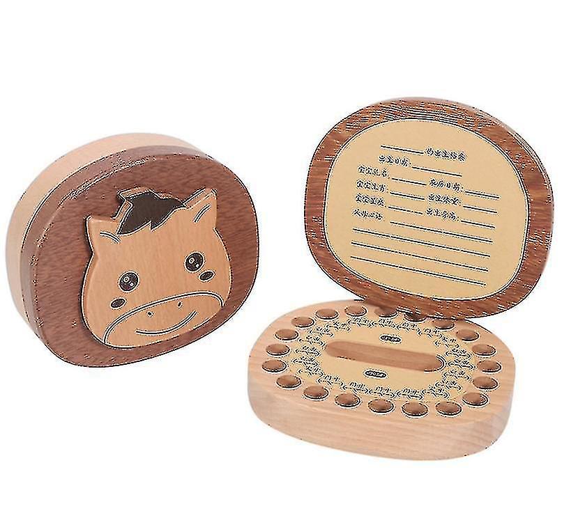 Baby Teeth Collection Box, Children Tooth Storage Commemorative Box ...