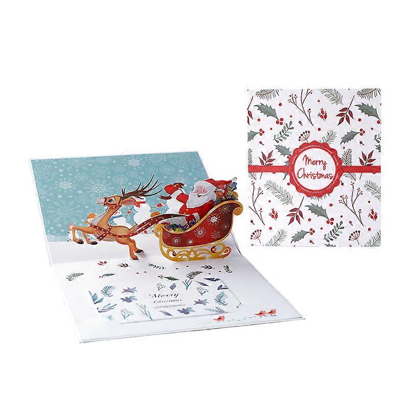 Elegant & Cute Christmas Cards, Merry Christmas Card Pop Up, 3D Paper ...
