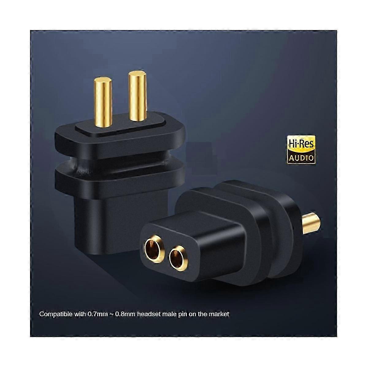 2 Pcs 2 Pin 0.78mm Female Socket Double Needle Socket Earphone Convex ...