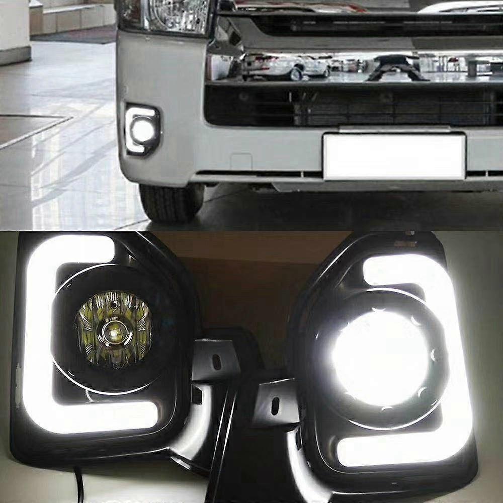 2Pcs LED 12V ABS Car Fog Lamp DRL Daytime Running Light for Toyota ...
