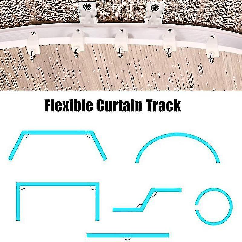 1-5 Meters Bendable Ceiling Curved Curtain Track Flexible Ceiling ...