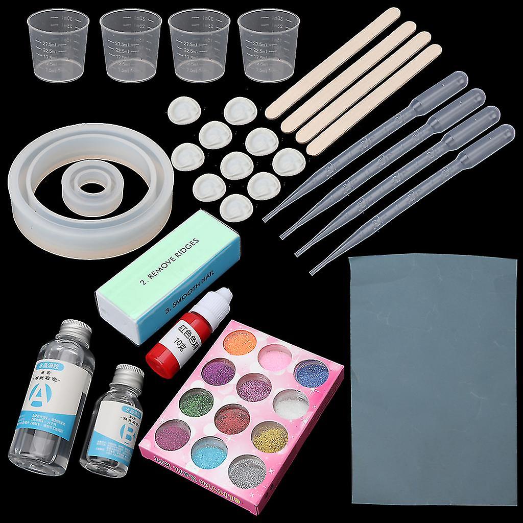Resin Kit For Beginners With Molds Epoxy Resin Starter Kit With Pigment ...