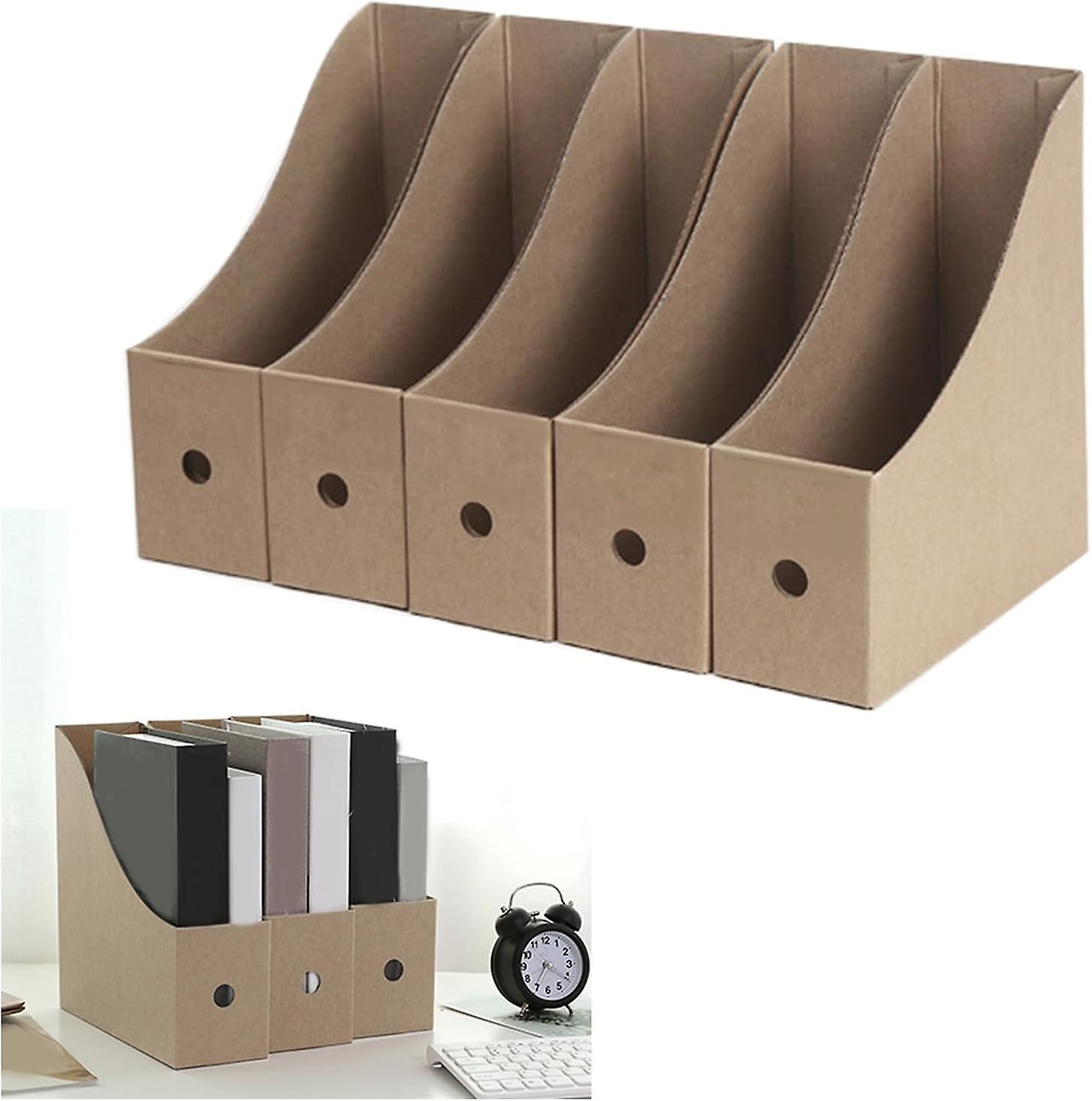 Cardboard Magazine File Holder - Desktop Organizer for Documents and ...