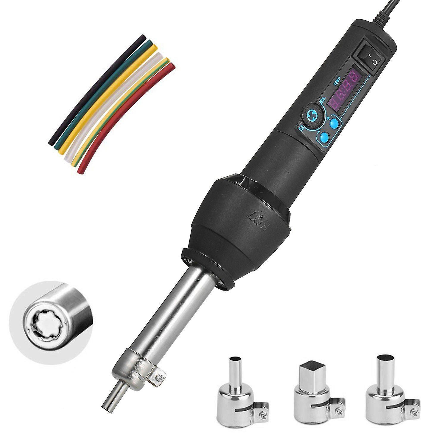 Digital display portable hot air gun heat handheld blower heater tool ...