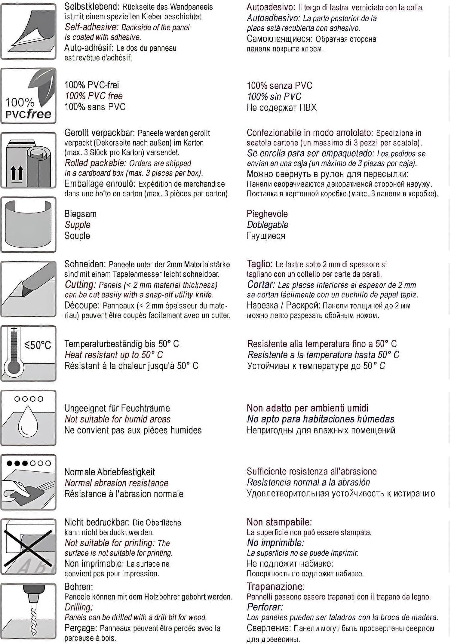 Wall panel wood look WallFace 25546 Nutwood Country Nature textured ...